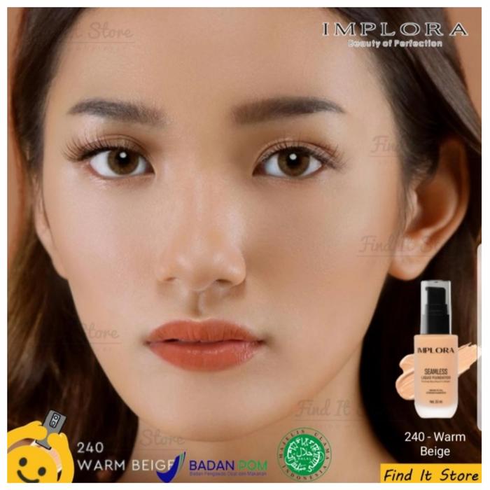 Jual Implora Seamless Liquid Foundation 33 Ml - 110 Ivory Di Seller ...