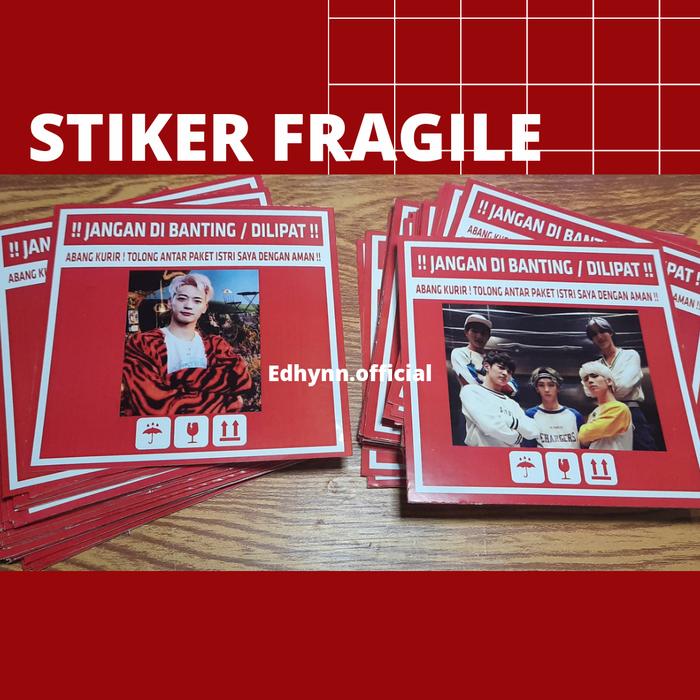Jual Stiker Fragile KPOP // STIKER FRAGILE COSTUME /STIKER PENGIRIMAN ...