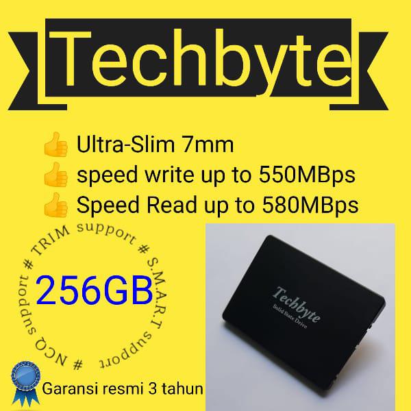 Jual Techbyte SSD 256GB NEW garansi resmi 3 tahun bukan 240GB - Kab ...