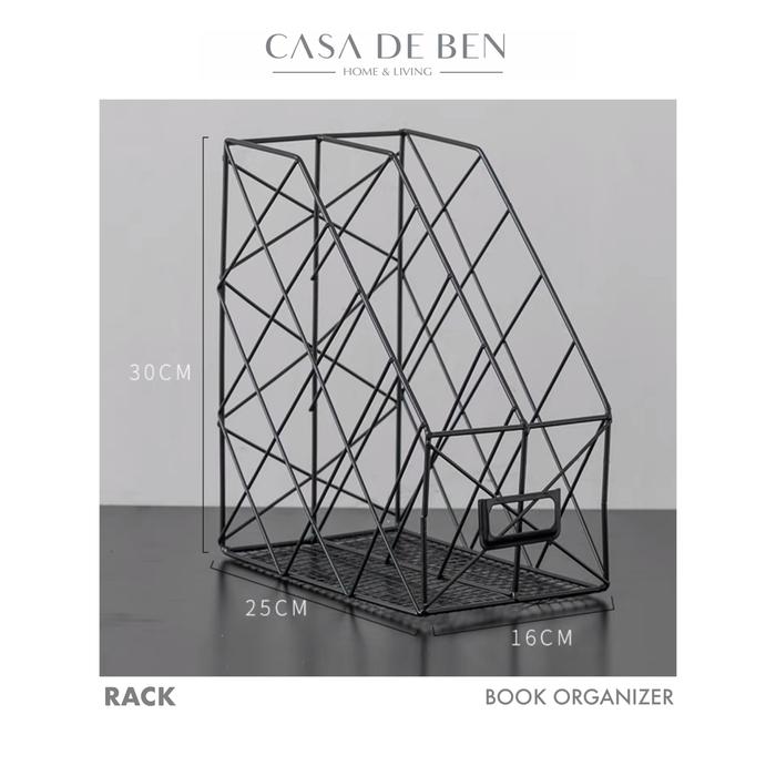 Jual Book Organizer Rack / Rak Buku Map Bookshelf Tempat Dokumen ...