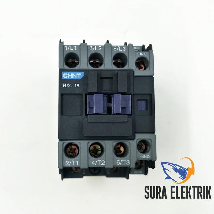 Jual Contactor Kontaktor CHINT NXC-18 NXC18 220V 3P 7,5kW - Kota Surabaya - Sura Elektrik ...