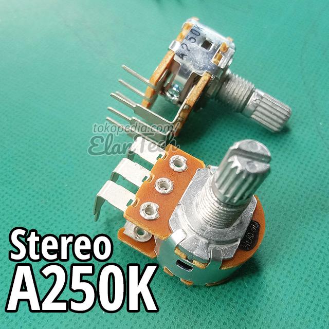 Jual A250k Potensio A-Plus Vertikal Stereo Potensiometer 250kA ElanTech - Jakarta Pusat ...
