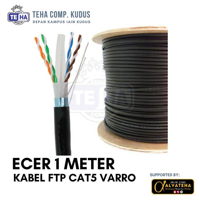 Jual Kabel FTP Cat5 Outdoor Double Jacket Varro Original Ecer per Meter ...