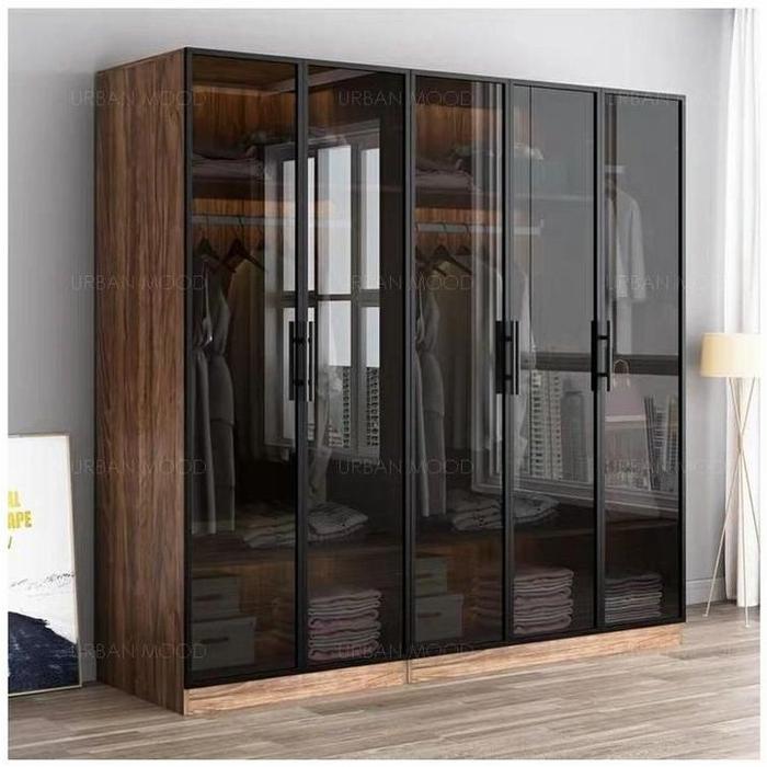 Jual lemari baju 5p frame list kaca - Kab. Tangerang - andz furniture ...