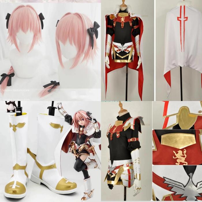 Jual Astolfo FGO fate grand wig costume cosplay armor fullset - Kab ...