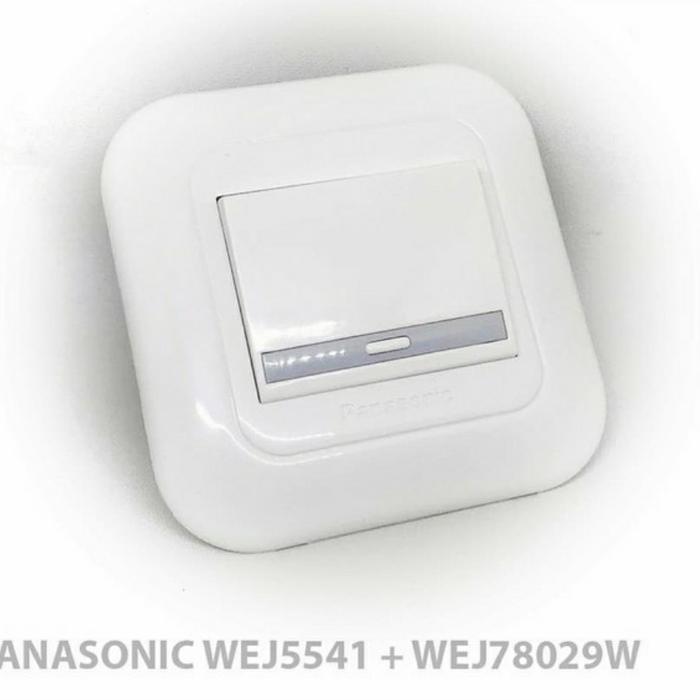 Jual Panasonic Saklar singgle/Tunggal 1 Gang 1 way WEJ5531 / WEJ5541 ...