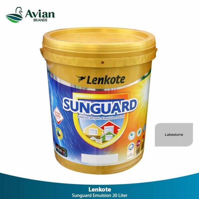 Promo Cat Tembok Lenkote Sunguard Lakestone 20L Pail Ready Mix Exterior ...