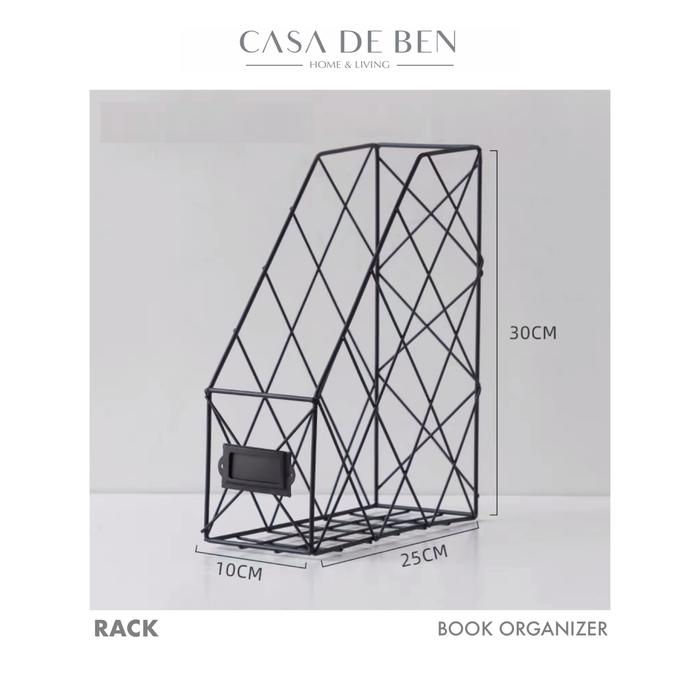 Jual Book Organizer Rack / Rak Buku Map Bookshelf Tempat Dokumen ...