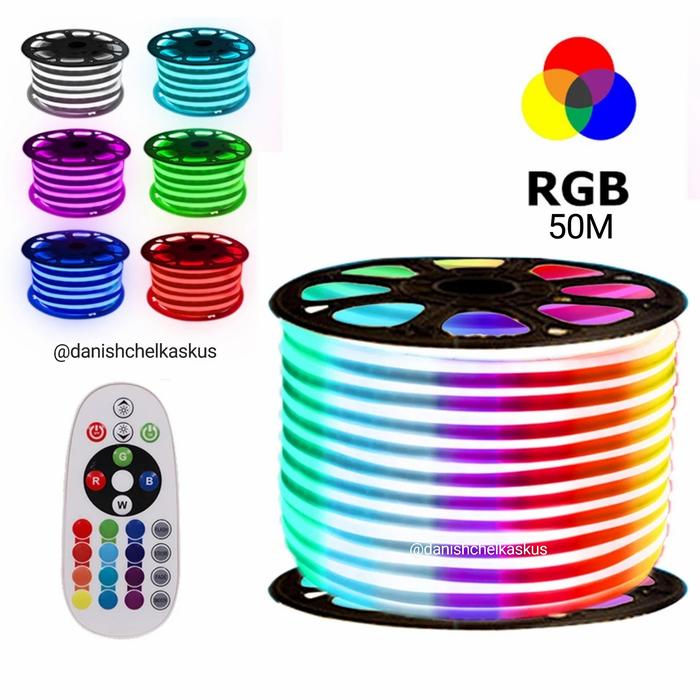 Jual FLEXIBLE LED STRIP NEON FLEX RGB ROL 50 METER - Jakarta Barat ...