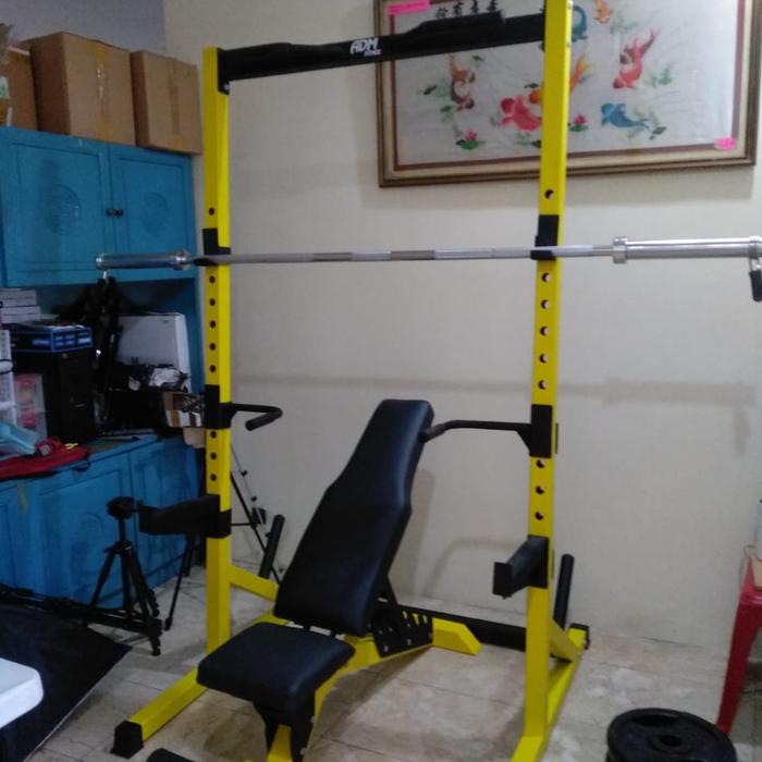 Jual Squatrack squat stand penyangga stick bench press pull up ...