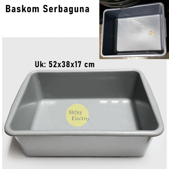 Jual Baskom Bak Persegi 52x38x17cm Ember Serbaguna - Ikan Cuci Sayur ...