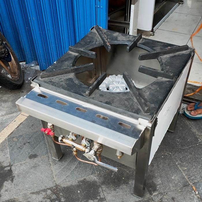 Jual kompor gas stock pot stove/heavy duty high pressure 50x50x50cm ...