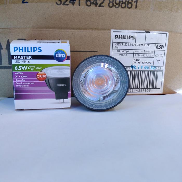 Jual LAMPU PHILIPS MASTER LED MR16 7W 3000K DIMMABLE 24D 12V - Jakarta ...