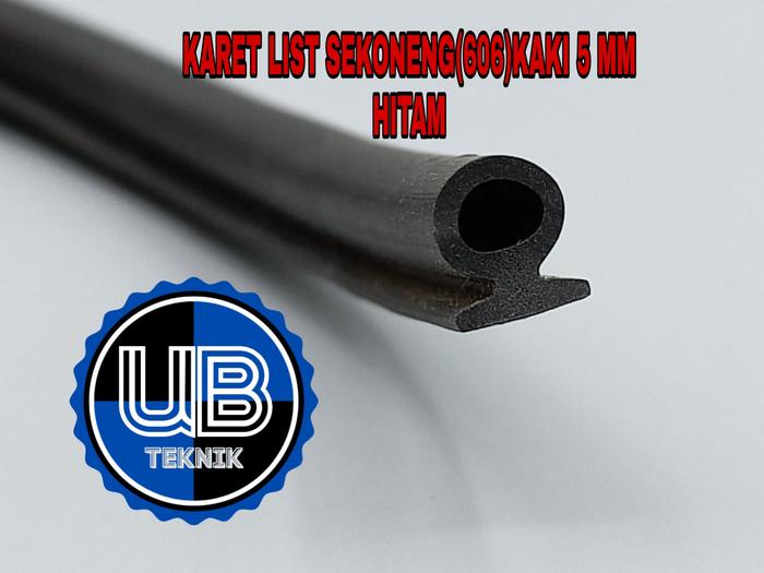 Jual KARET LIST SEKONENG 606 KAKI 5MM HITAM KUALITAS NO 1(SUPER ...