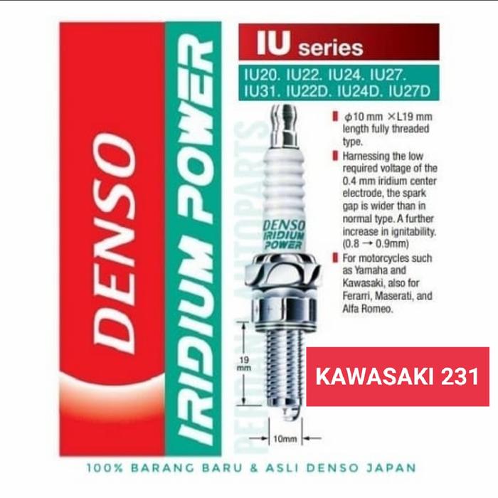 Jual Busi Denso Iridium Ninja 250 Karbu Ninja 250 Fi Z250 ZX25R ER6 ...