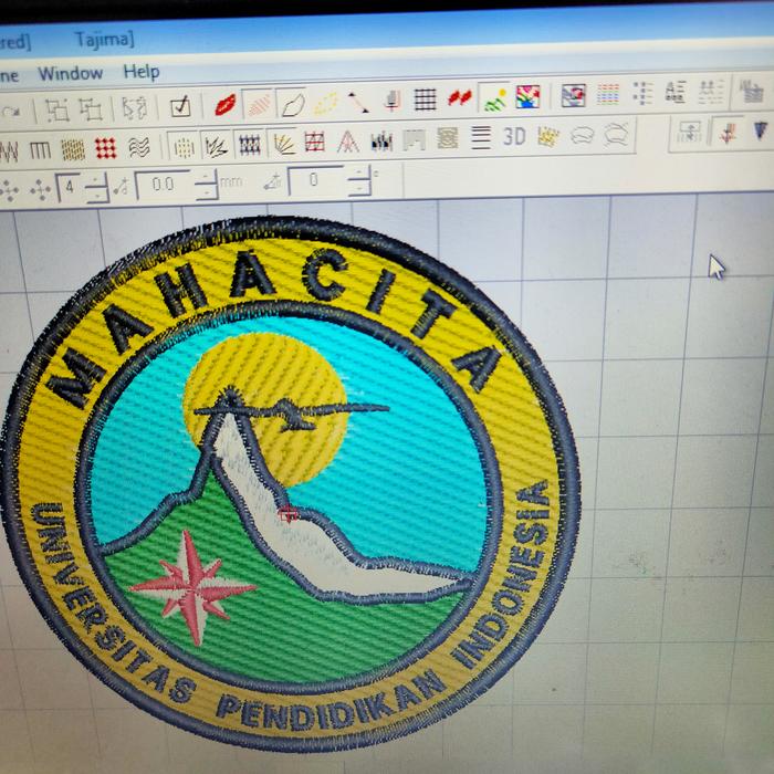 Jual jasa desain bordir komputer, sablon DTF, manual plastisol, rubber ...