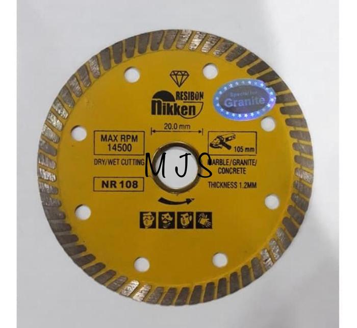 Promo Diamond Wheel Nikken Resibon Turbo Pisau Potong Granit Turbo NR ...