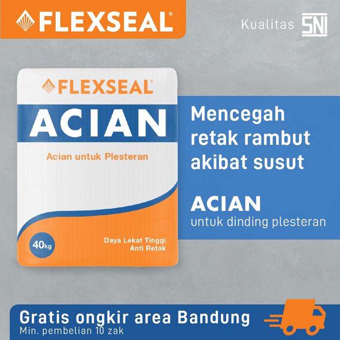 Jual ACIAN Mortar Instan Flexseal Semen Dinding Plaster Bata Ringan 40 ...
