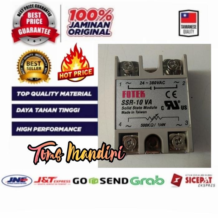 Jual Solid State Relay Fotek SSR-10 VA / SSR 10 VA 10 Amper - Jakarta Barat - Toms Mandiri ...