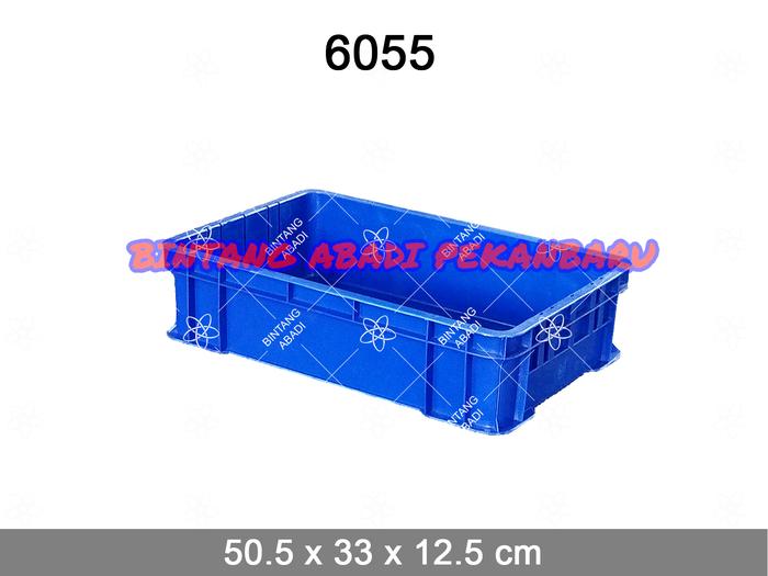 Jual 6055 KERANJANG PLASTIK CONTAINER INDUSTRI RABBIT - Biru - Kota ...