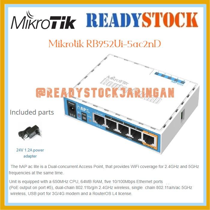 Jual MIKROTIK RB952ui-5ac2nD HAP AC LITE - Jakarta Pusat - READY 2 ...