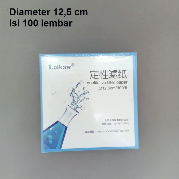 Jual New qualitative filter paper 101 high speed 12.5 cm kertas saring ...