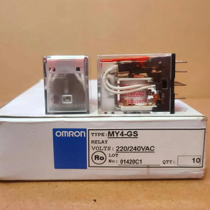 Jual Relay omron MY4-GS 220/240vac relay omron MY4GS - Jakarta Pusat - Electrik JR | Tokopedia