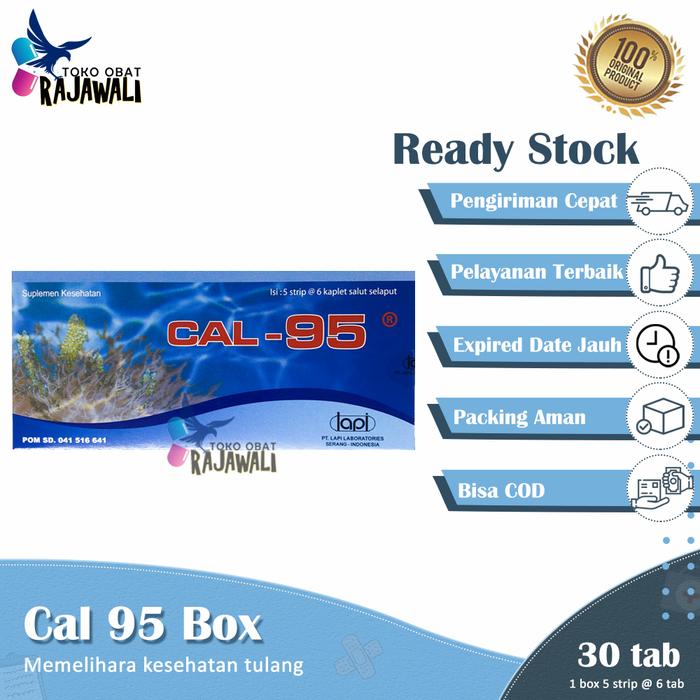 Jual Cal-95 vitamin tulang perbox ( 5 strip @6 kaplet) - Jakarta Barat ...