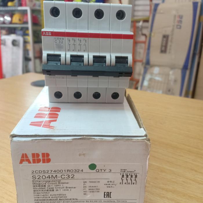 Jual MCB ABB 4P 32A 10kA S204M C32 - Jakarta Pusat - Elektrikal suplay ...