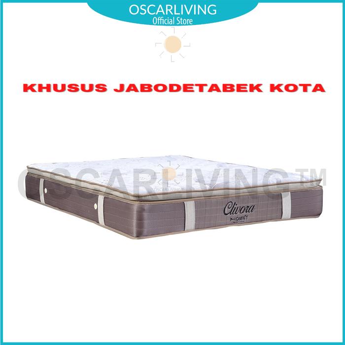 Promo Hommy Clivora Pillowtop Kasur Spring Bed Tebal 30Cm-Mattress Only ...
