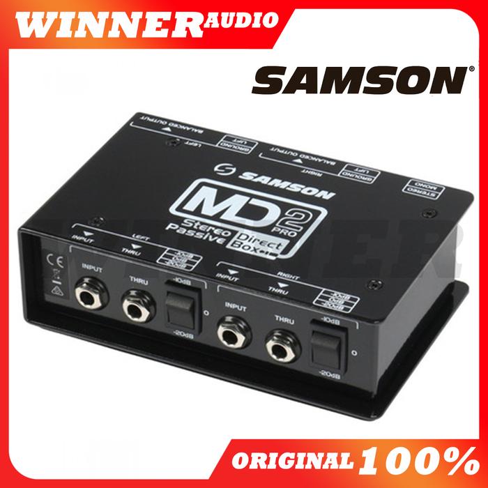 Jual DIRECT BOX SAMSON MD2PRO MD2 PRO STEREO PASSIVE ORIGINAL - Jakarta ...
