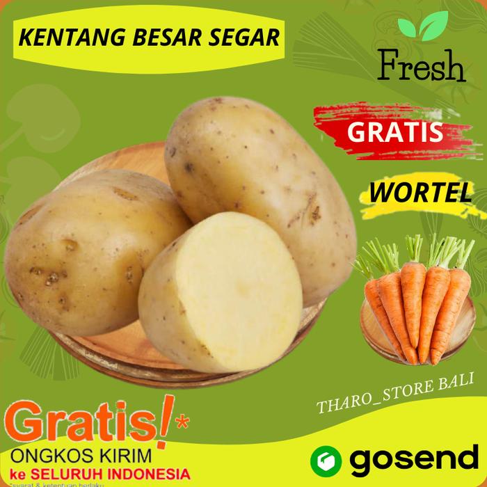 Jual SAYUR KENTANG (1 KG) GRATIS WORTEL LOKAL FRESH SAYURAN KENTANG ...