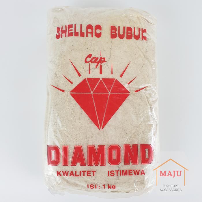 Jual Shellac Bubuk Cap Diamond 1 kg (Serlak / Sirlak / Shelak / Shellak ...