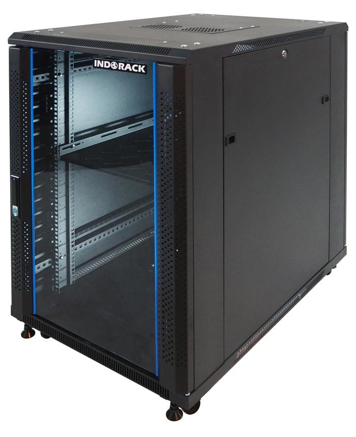Jual IR9020G-19" CLOSE RACK 20U DEPTH 900MM GLASS DOOR MERK INDORACK ...