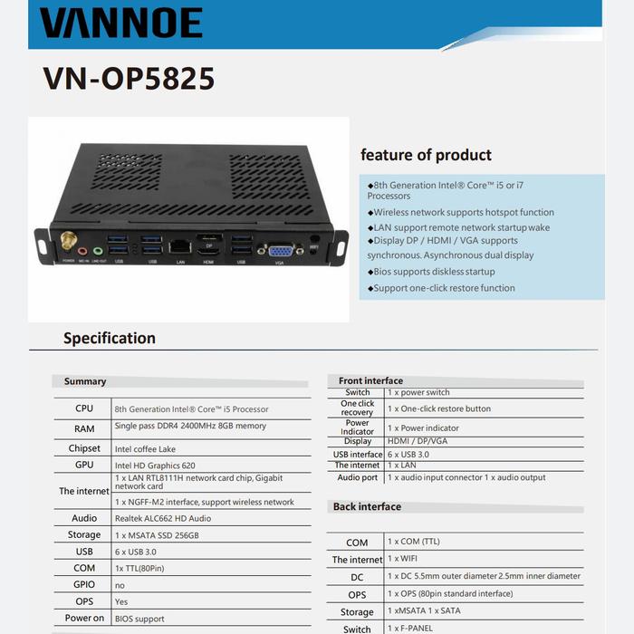 Jual OPS VANNOE VN-OP5825 - Jakarta Selatan - AudioVisualCenter | Tokopedia