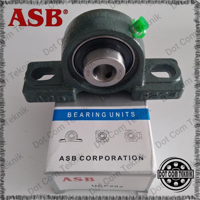 Jual UCP 202 (AS : 15MM) ASB PILLOW BLOCK BEARING / BEARING UNIT - Kota Bekasi - Dot Com Teknik ...