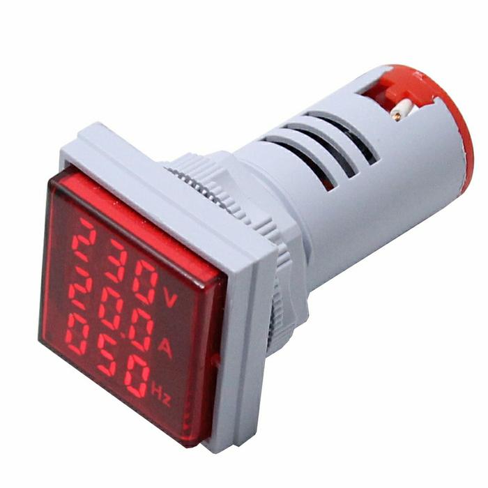 Jual Volt Meter/Amper Meter Digital Ac 3 in 1 - Merah - Kota Tangerang ...