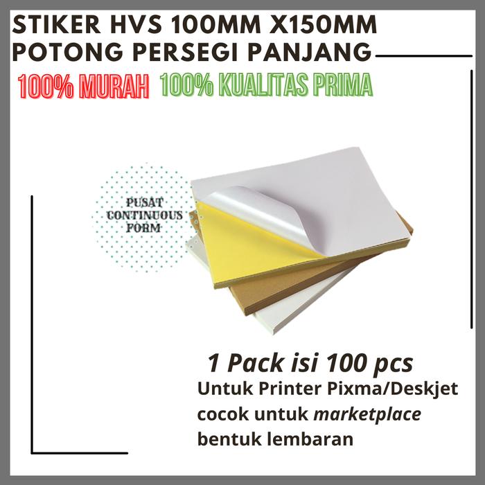 Jual STIKER LABEL HVS UK 10 CM X 15 CM - STICKER LABEL HVS OLSHOP ISI ...