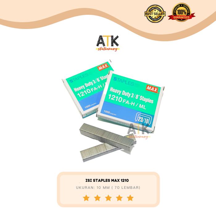 Jual Isi Staples Max 1210 FA-H/ML Heavy Duty atk - Jakarta Utara ...