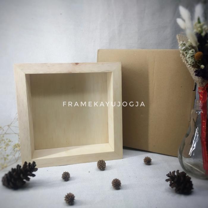 Jual Frame Kayu 3D / Bingkai Kayu 30x30x6cm / Frame Tanpa Kaca - Kab ...