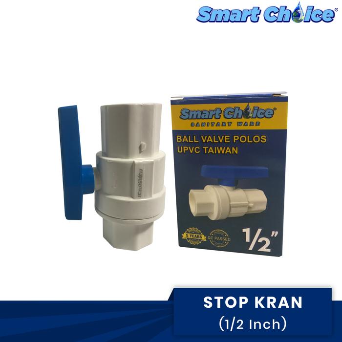 Jual BALL VALVE / STOP KRAN /BALL VALVE PVC /STOP KRAN SMARTCHOICE 1/2 ...