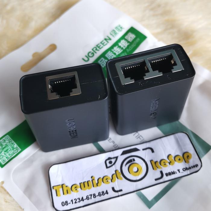 Jual Barrel Ugreen 50923 Splitter Adapter Rj45 Connector Sambungan ...