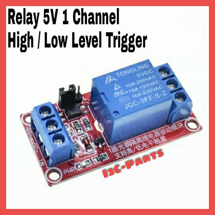 Jual Relay 5V 1 Channel Module High / Low Level Trigger Opto Isolation ...