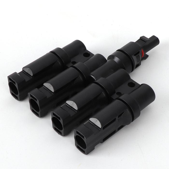 Jual MC4 DC Connector T4 IP67 Konektor 4 in 1 Cabang 4 Soket Solar ...