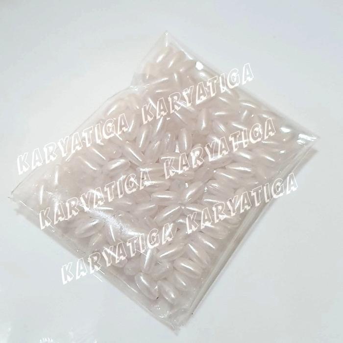 Jual Mote Manik Padi 3 mm x 6 mm Warna Pastel (5 gram) - Putih ...