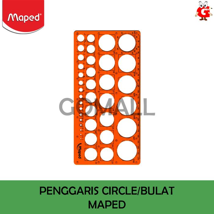 Jual Maped Mal Lingkaran Penggaris Teknik Circle Template Mall Sablon ...