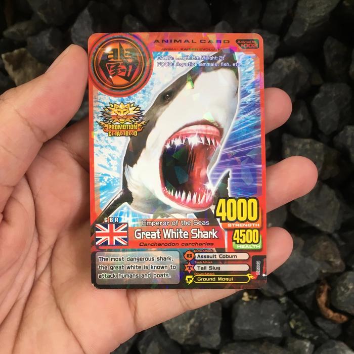 Jual Kartu Animal Kaiser Great White Shark Promotion Card - Kota ...