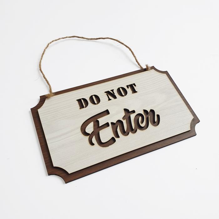 Jual Gantungan Sign Pintu - DO NOT ENTER (Kotak) - Signage Dilarang ...