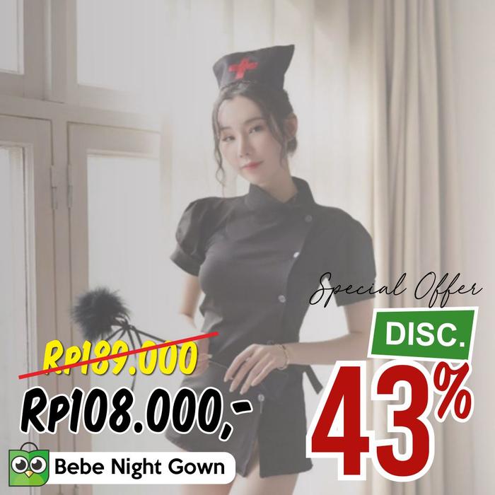 Jual LINGERIE KOSTUM PERAWAT SEKSI COSTUME LINGERIE SEXY NURSE HITAM CL46 - Kota Surabaya - Bebe ...