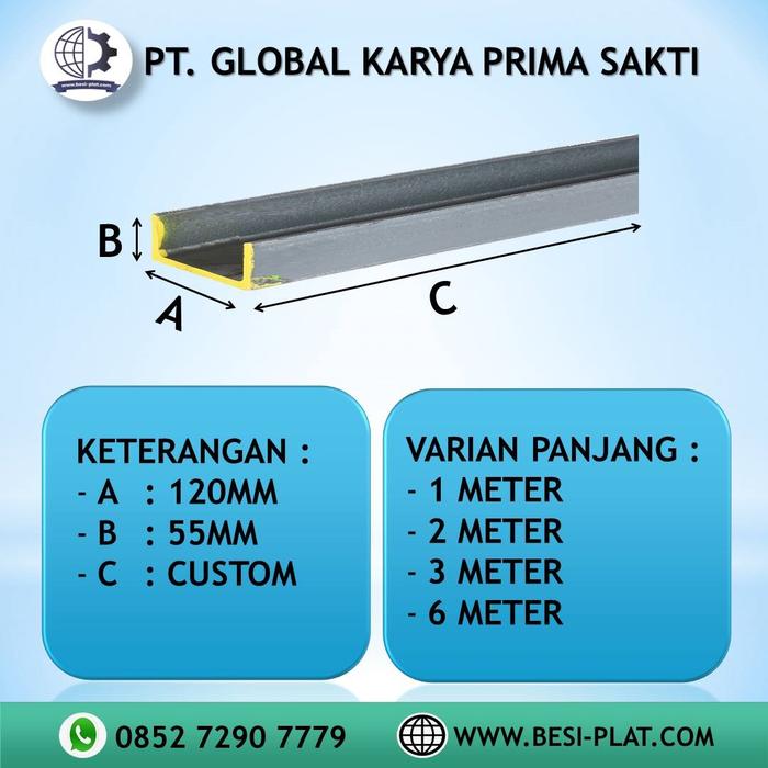 Jual Besi Unp 120 x 1 Meter - Kota Tangerang - global_karya_prima_sakti ...